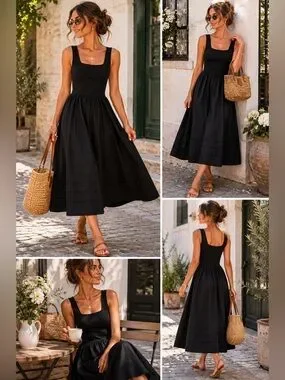 J. Crew | Dresses | Jcrew Drop Waist Mixy Dress Black Cotton Poplin ...